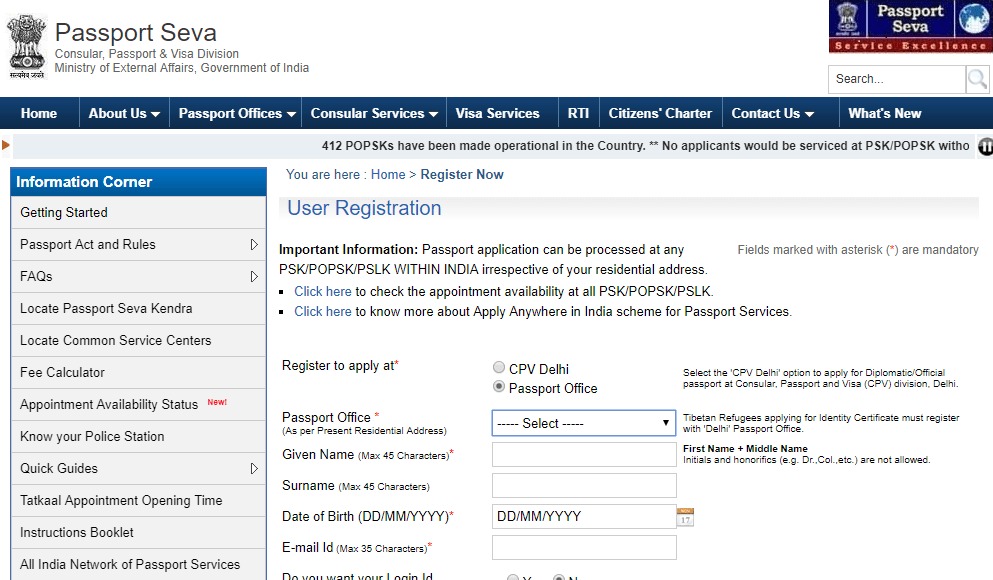 How To Apply For Passport Online In India – Passport Online Application ...